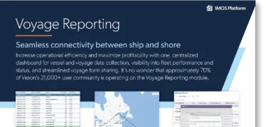 Automated Voyage Reporting - Digital Noon Reports & Voyage Forms