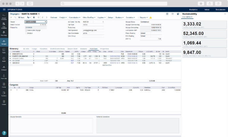 Automated Voyage Reporting - Digital Noon Reports & Voyage Forms
