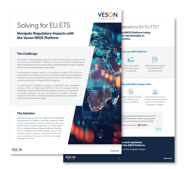 EU ETS Toolkit - Veson Nautical