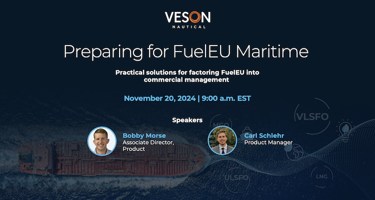 Preparing for FuelEU Maritime - Veson Nautical