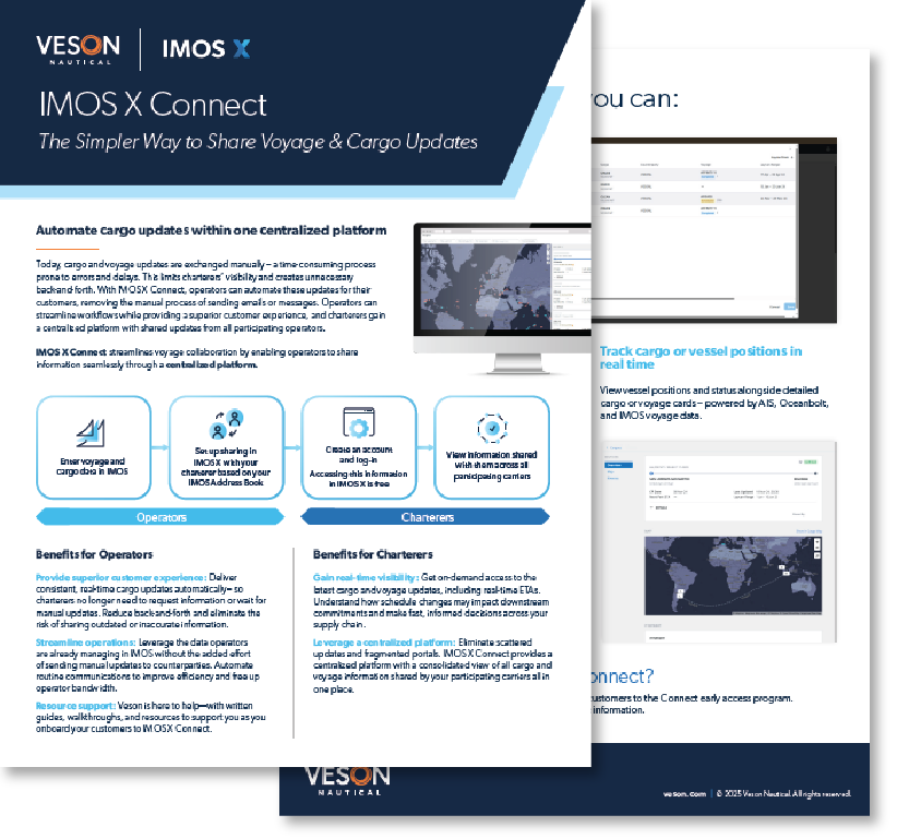 IMOS X Connect Product Overview - Veson Nautical